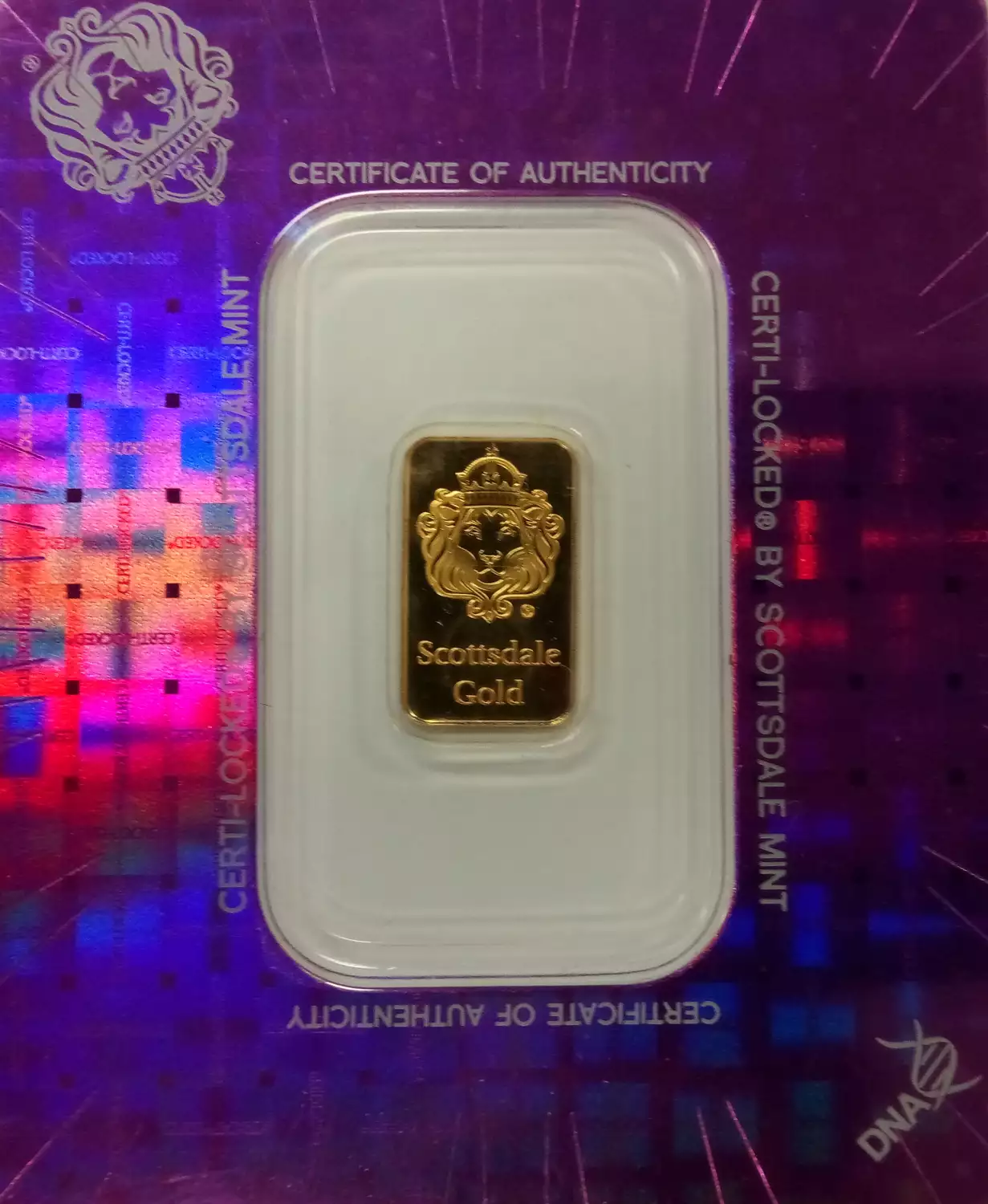 Generic 2 g Gold Bar - Bullion & Diamond Co.