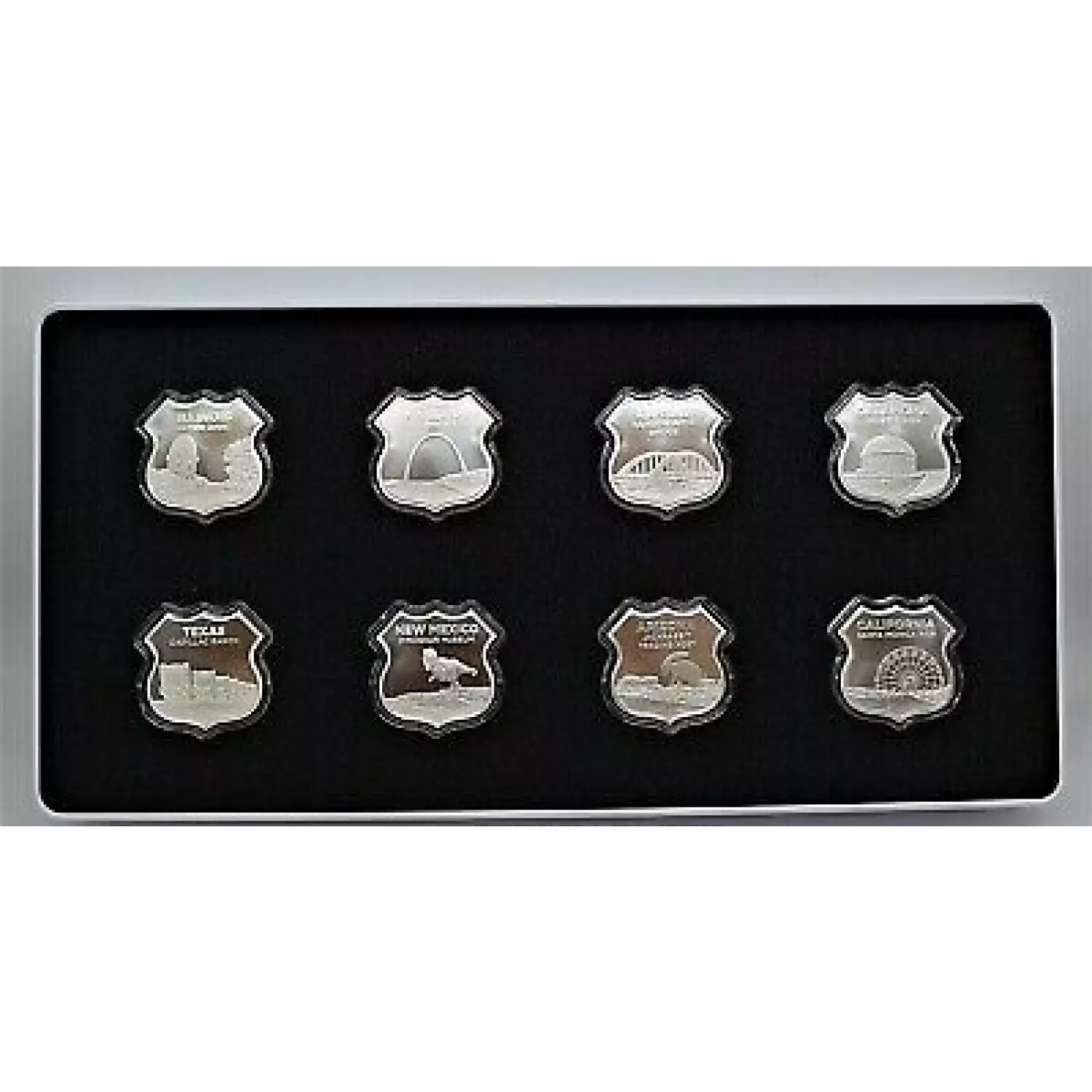 Route 66 1 oz silver collectable art - Bullion & Diamond Co.